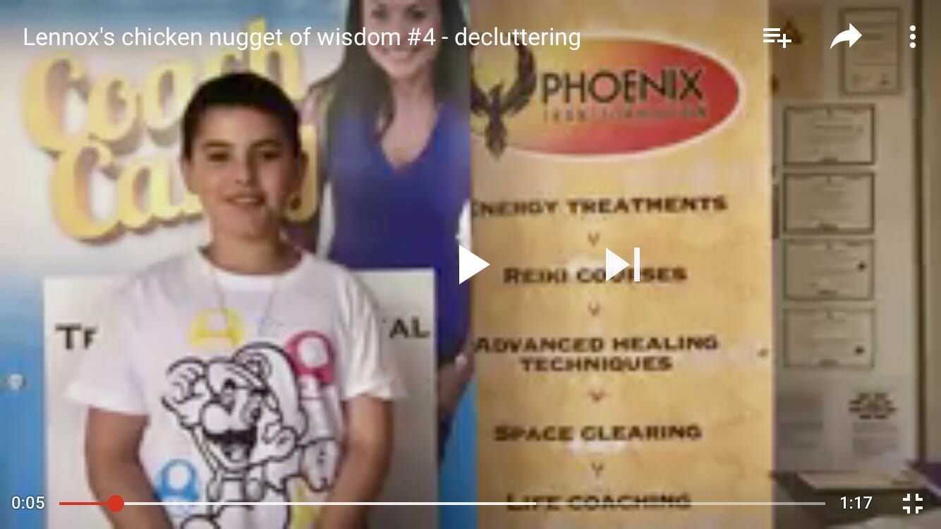 Lennox’s chicken nugget of wisdom #4 – how to declutter – Coach Carly